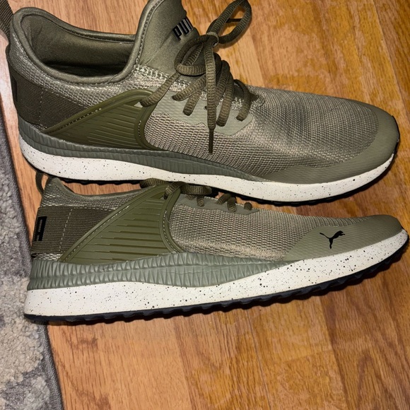 Puma | Shoes | Puma Mens Olive Green Sneakers | Poshmark